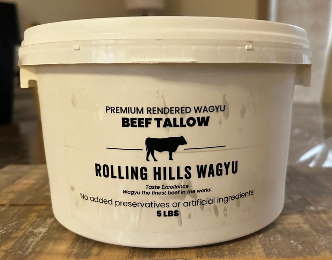 Wagyu Beef Tallow - 5 LB. Tub – Rolling Hills Wagyu